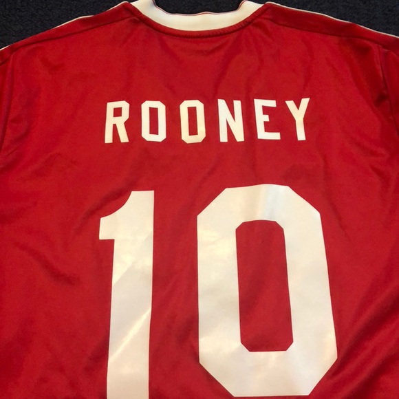 adidas | Shirts | Manchester United 26 Home Kit Wayne Rooney | Poshmark